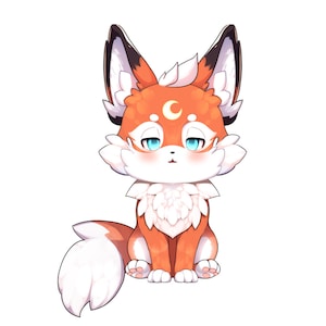 Customizable Live2d Vtuber | Anime Fox Model | Editable & Rigging ...