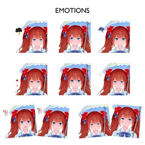 Vtuber Model – Live2d Model / Strawberry Girl With Umbrella / Half Body ...