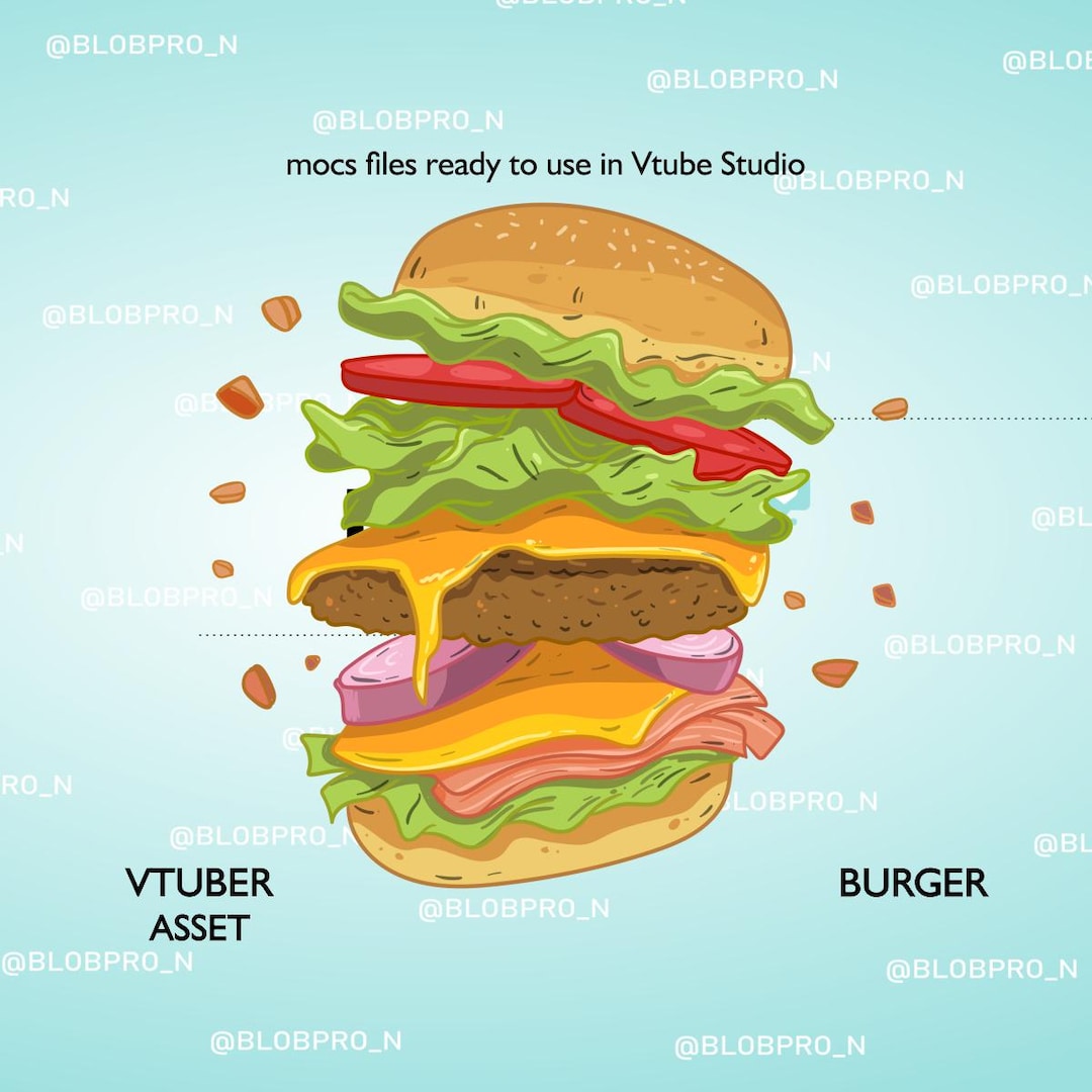Vtuber Asset – Rigged Burger - Etsy