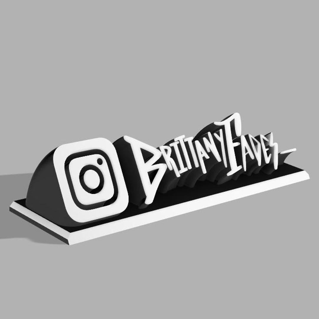 Custom Nameplate – Personalized 3D Printed Logo Sign With Your Text ...