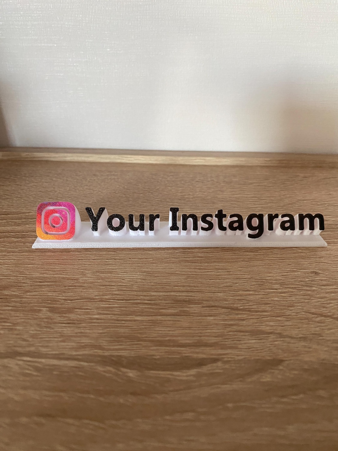 Instagram Nameplate – 3D Printed Custom Instagram Logo With Username - Etsy