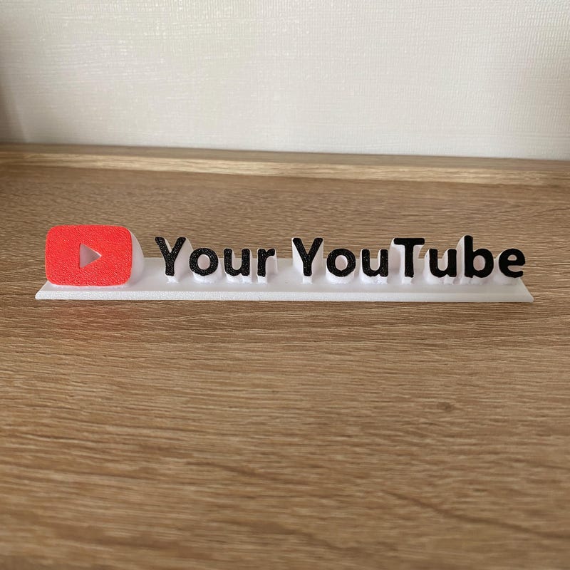 Custom Youtube Plaque - Etsy