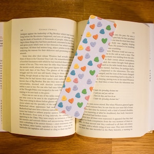 Candy Hearts Bookmark | Digital Art Illustration | Valentine's Day ...