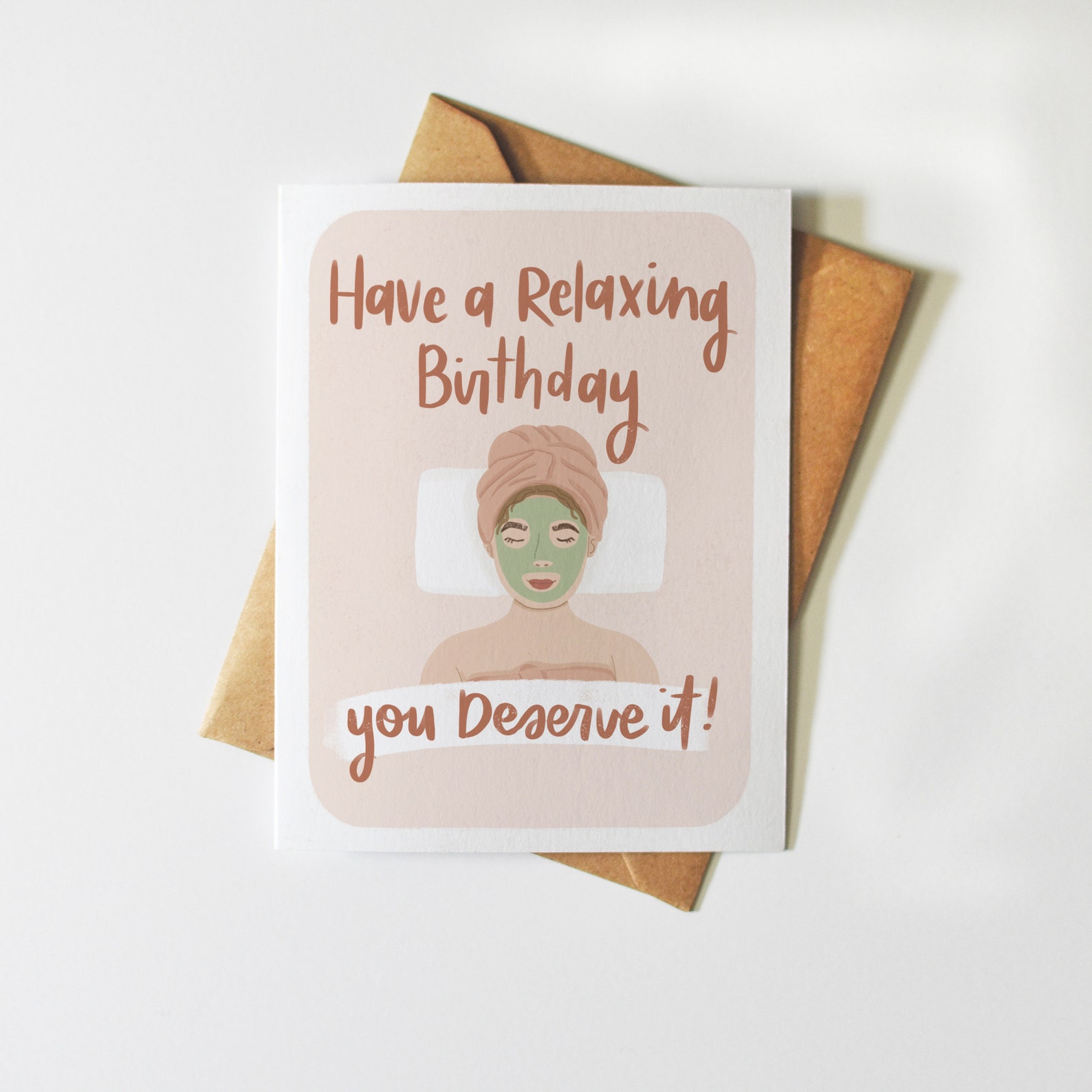 Have a Relaxing Birthday | Illustrated Greeting Card | for Her | Self ...