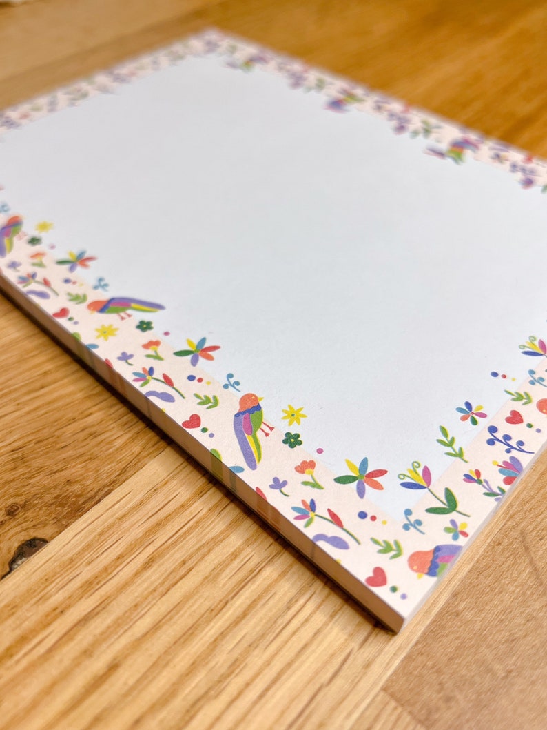 Otomi Bordado Notepad Mexican Inspired Pattern Latinx | Etsy