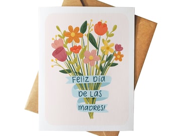Madre Jardin - Feliz Dia De Las Madres Card | Card for Mom | Card in ...