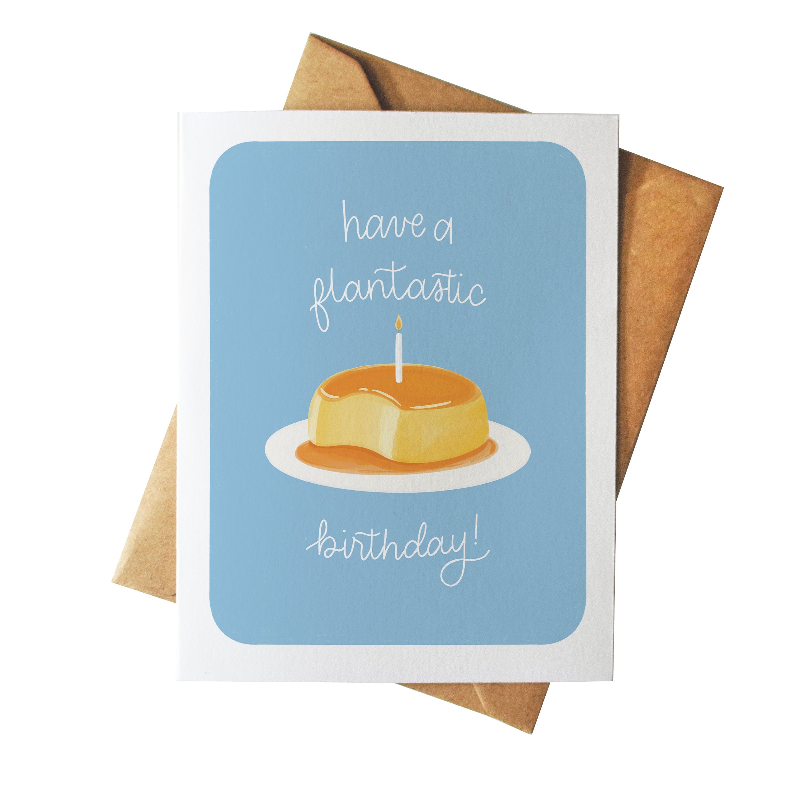 Flantastic Birthday | Illustrated Flan Card | Cumpleanos | Tarjeta ...