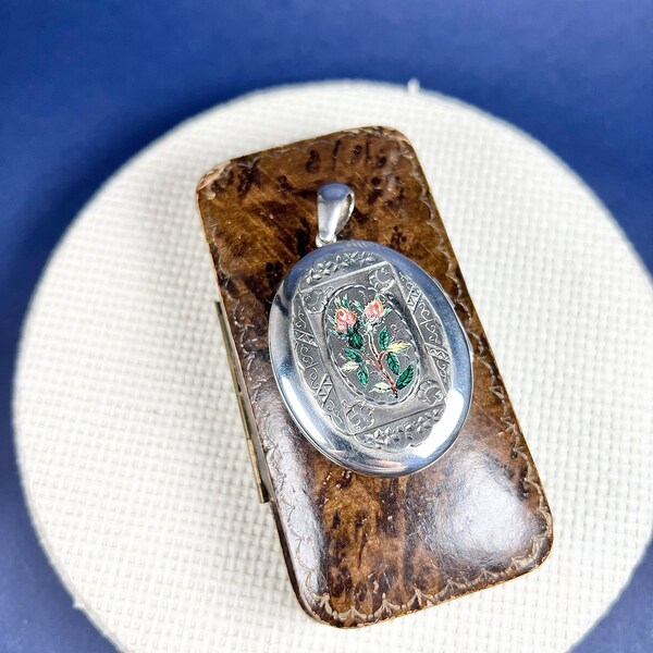 Enamel Locket - Etsy