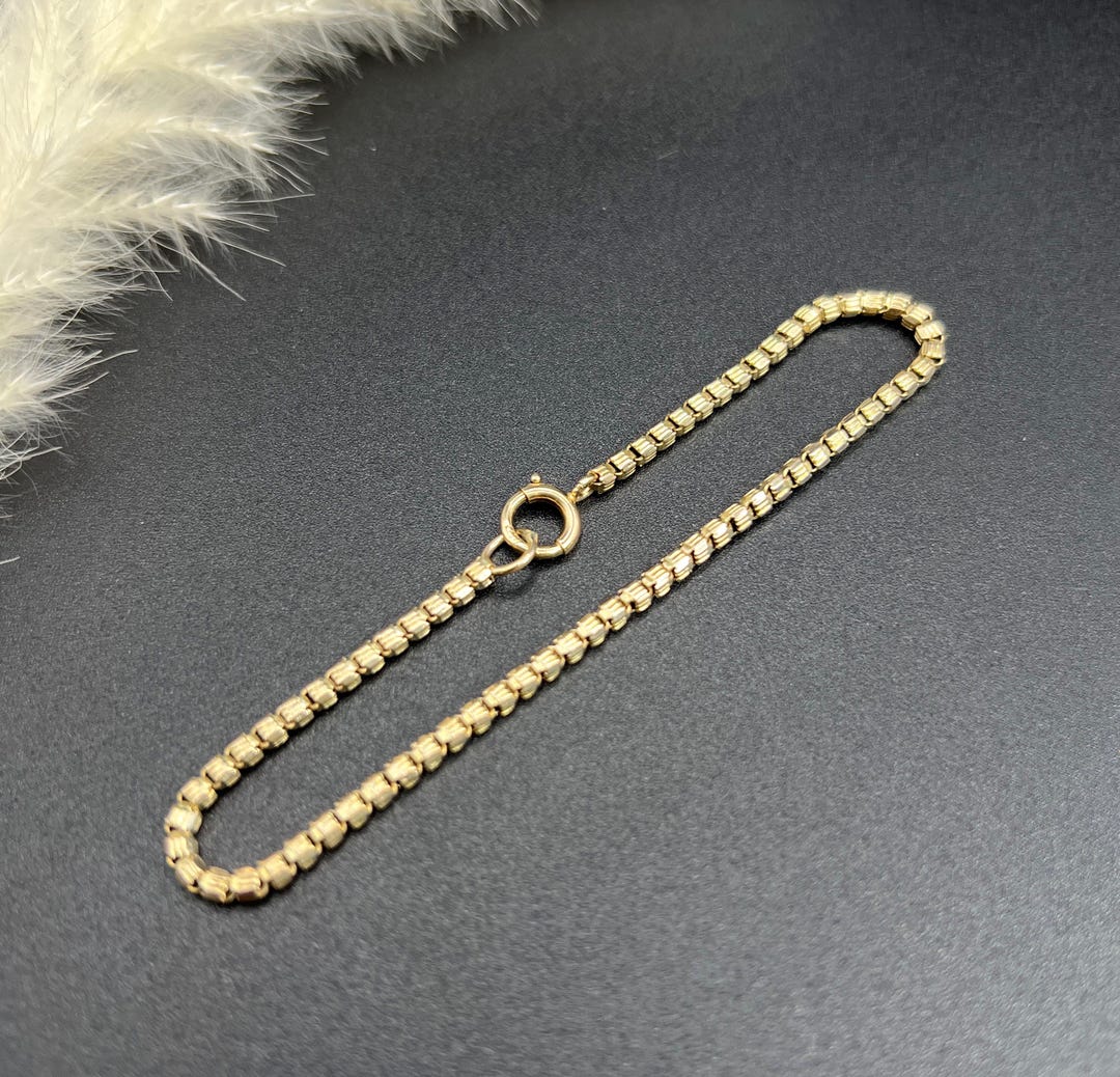 Antique 9ct Yellow Gold Snake Link Bracelet, Edwardian Jewelry - Etsy