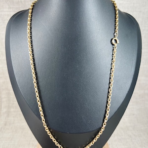 Antique 9ct Gold Edwardian Square Belcher Link Chain - Etsy