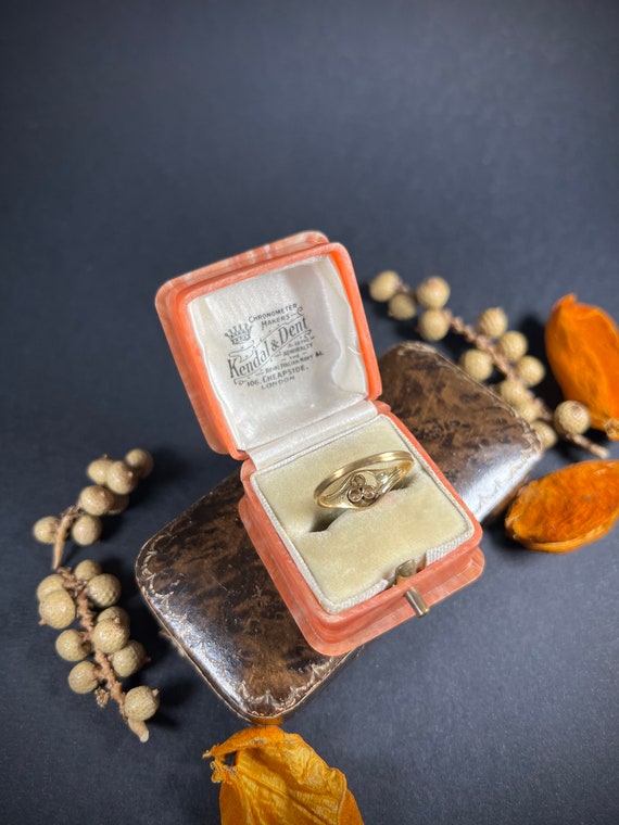 Antique 18ct Gold Edwardian Diamond Clover Crossover … - Gem