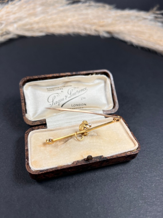 Antique 15ct Yellow Gold & Seed Pearl, Victorian Monk… - Gem