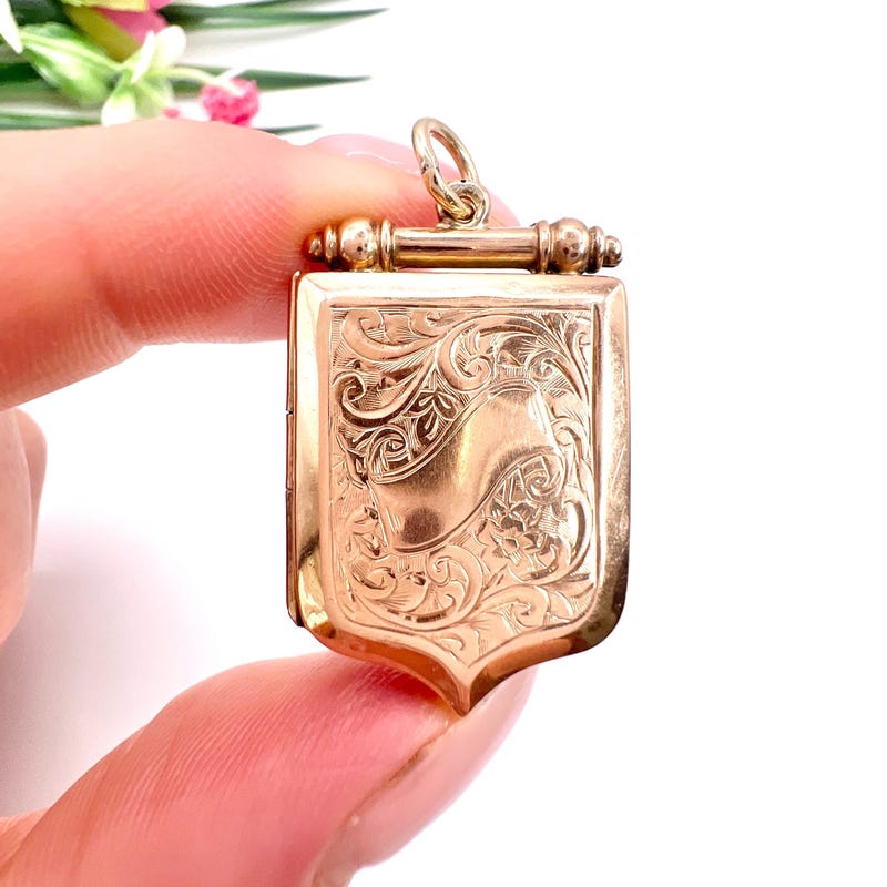 Shield Locket - Etsy