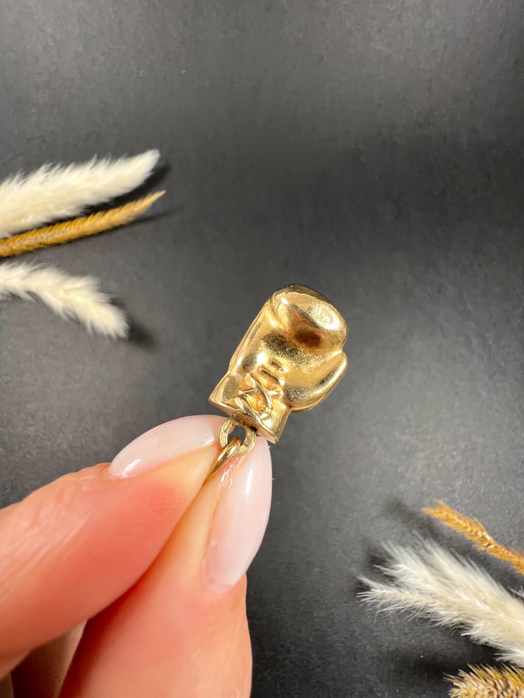 Vintage 9ct Yellow Gold Stamped, Boxing Glove Pendant Charm, Hallmarked ...