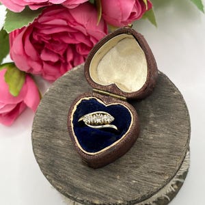 Vintage 18ct Gold & Platinum Diamond Trilogy Crossover Ring - Etsy