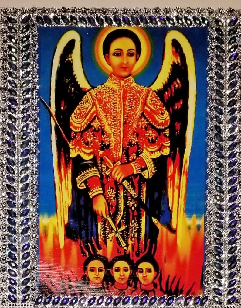 Archangel Gabriel Canvas Icon | Ethiopian Orthodox Art - Etsy