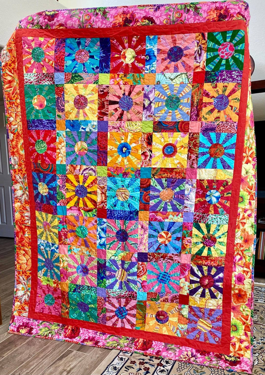 Quilt - Summer Sunburst - Etsy