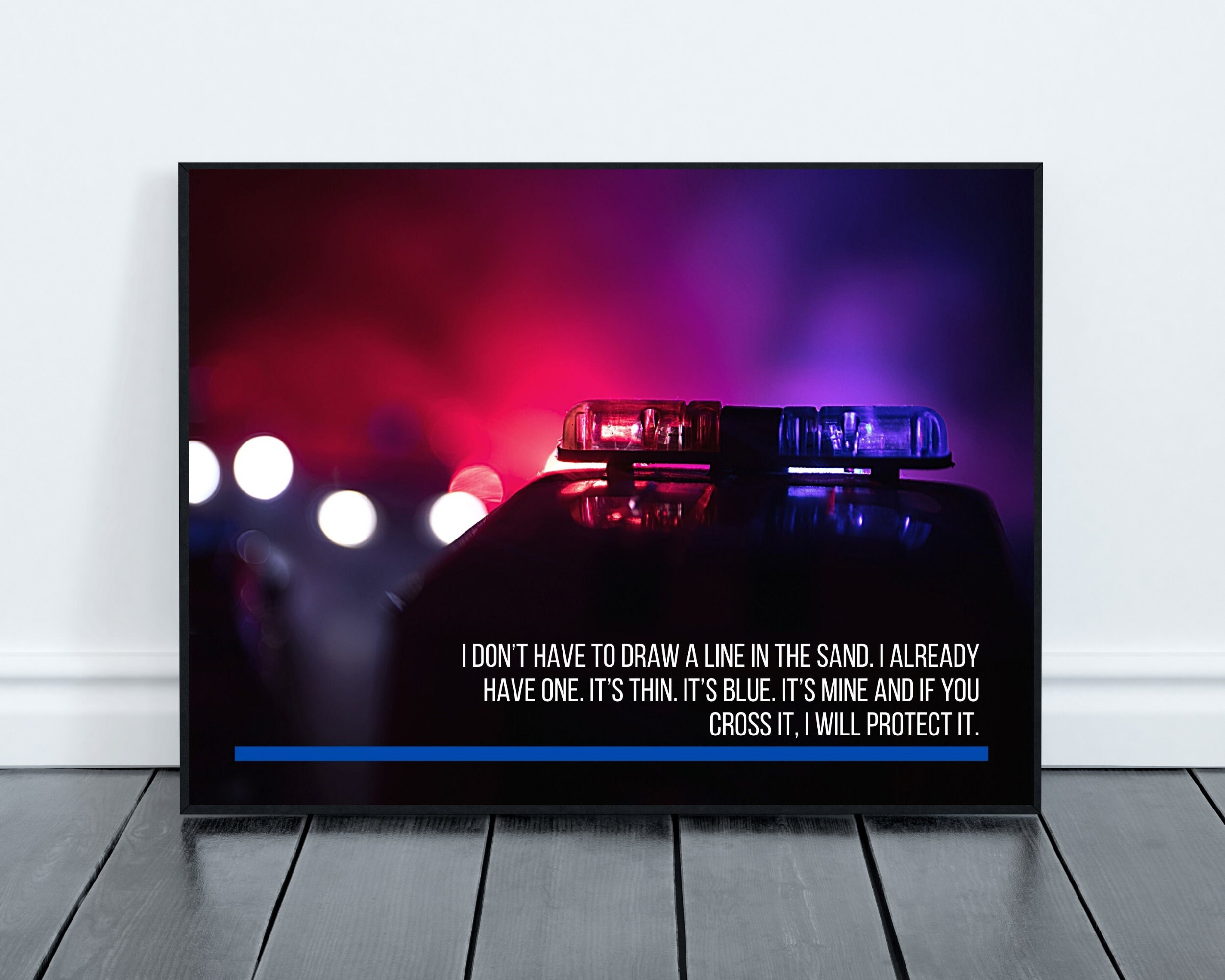 Police Officer Print, Police Quote, Police Car Print, Police Officer ...