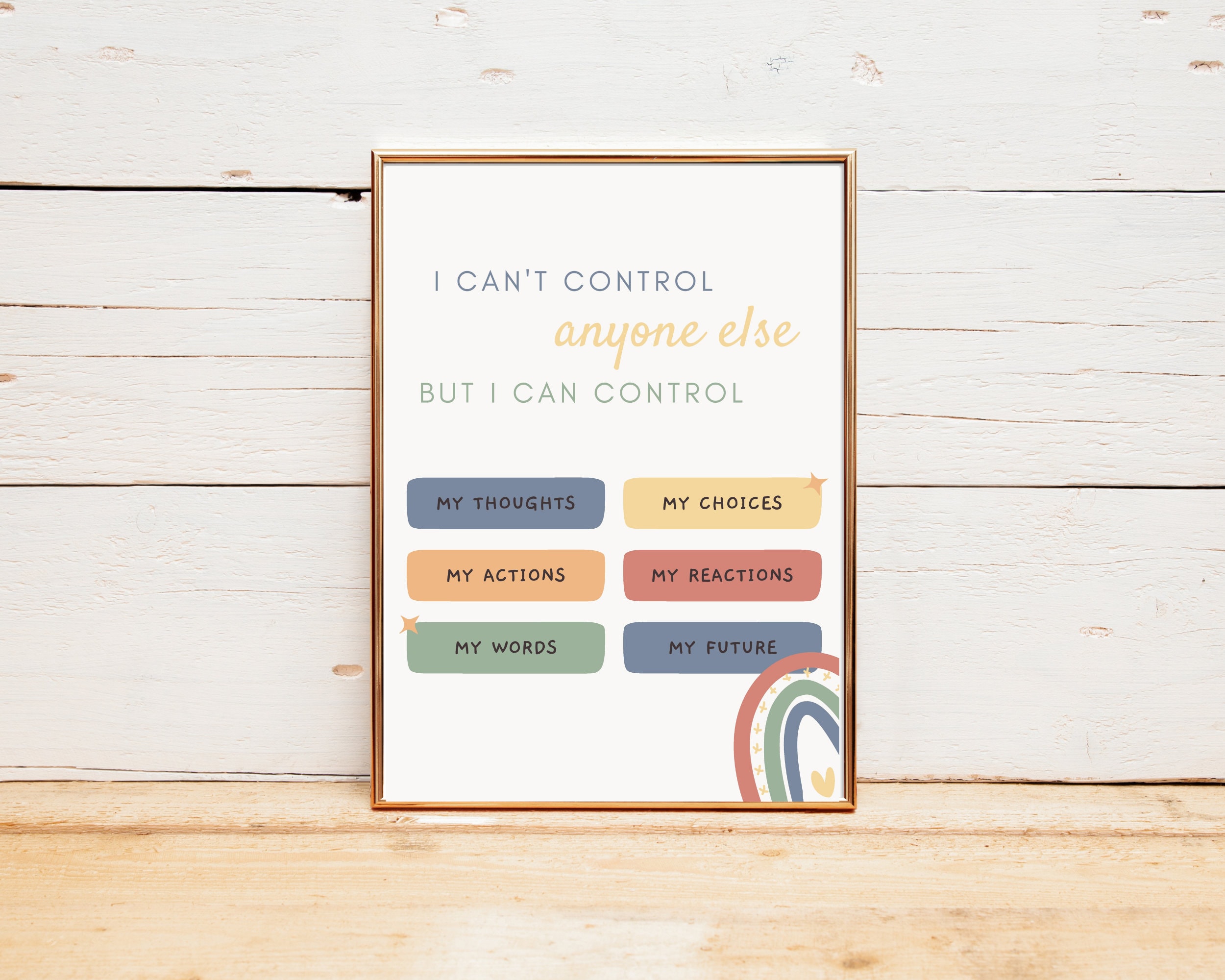 Counseling Office Sign, Things I Can Control, Therapists Office Print ...