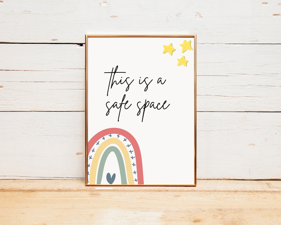 Counseling Office Sign, Safe Space Counseling Print, Counseling Quote ...