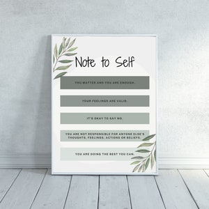 Counseling Office Print, Self-care Print, Therapist Office Print ...