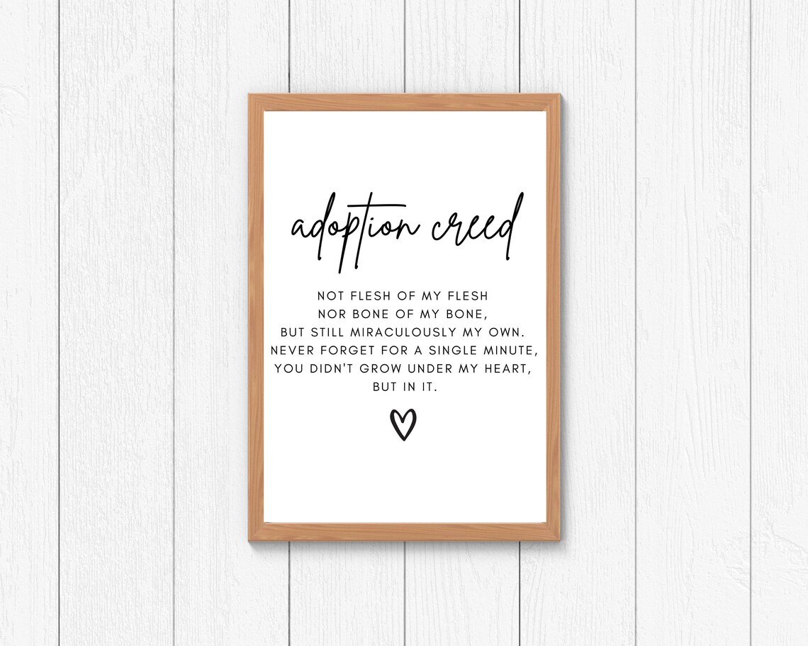 Adoption Gift Adoption Sign Adoption Quote Printable - Etsy