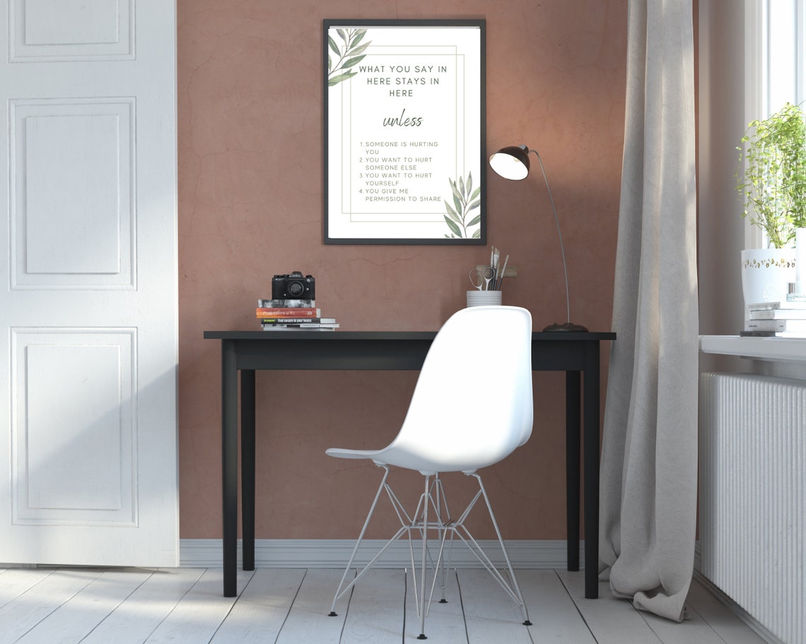 Counseling Office Sign Confidentiality Sign What You Say in - Etsy