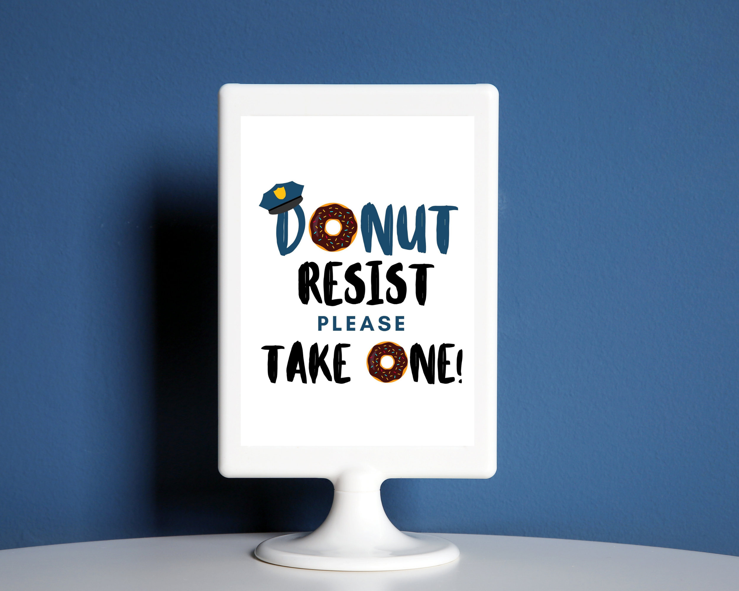 Police Print Donut Resist Please Take One Police Academy - Etsy Singapore