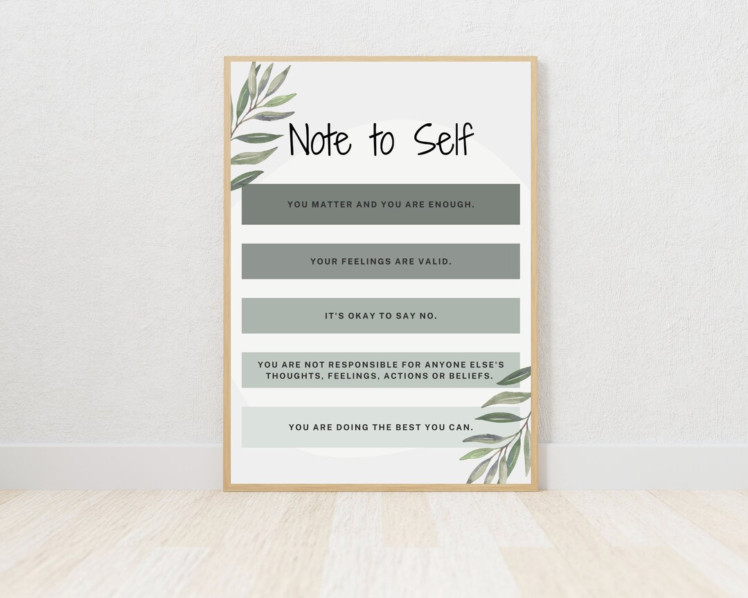 Counseling Office Print, Self-care Print, Therapist Office Print ...
