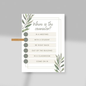 Where is the Counselor Sign, Counseling Office Sign, School Counselor ...