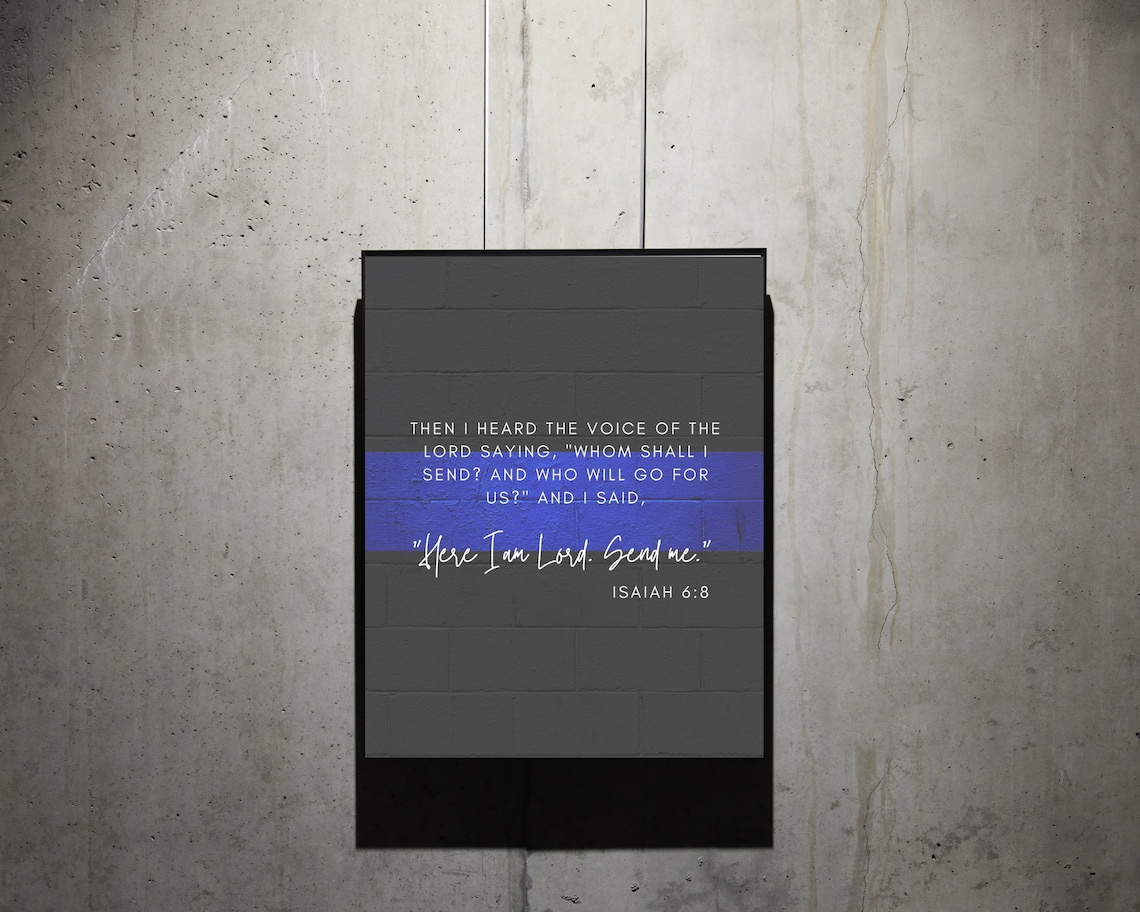 Police Officer Print, Police Quote, Thin Blue Line Printable, Police ...