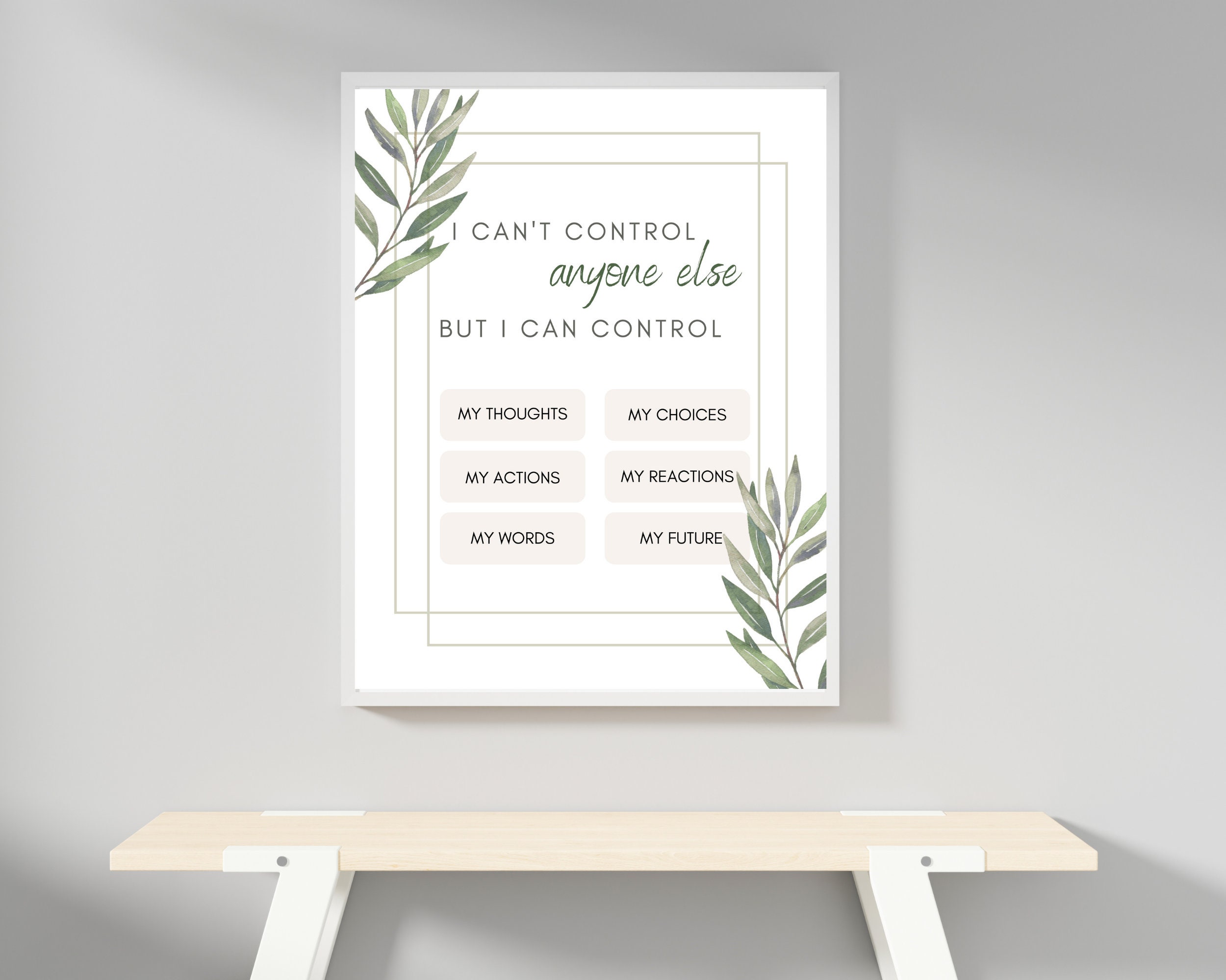 Counseling Office Sign Things I Can Control Therapists - Etsy