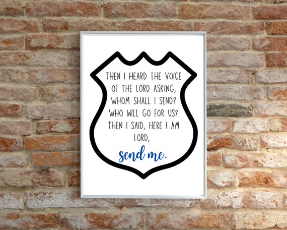 Police Officer Print Police Quote Police Badge Print Police - Etsy
