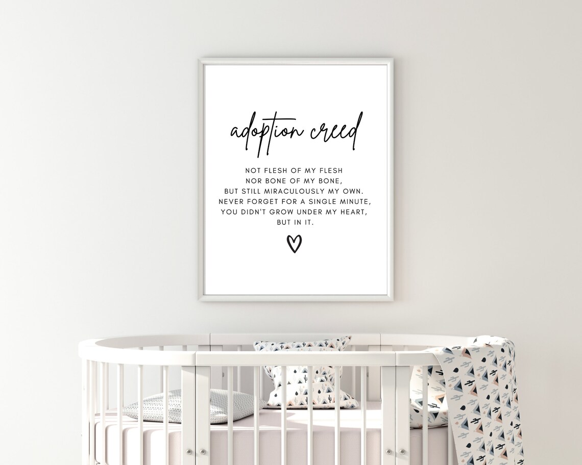 Adoption Gift, Adoption Sign, Adoption Quote Printable, Adoption Wall ...
