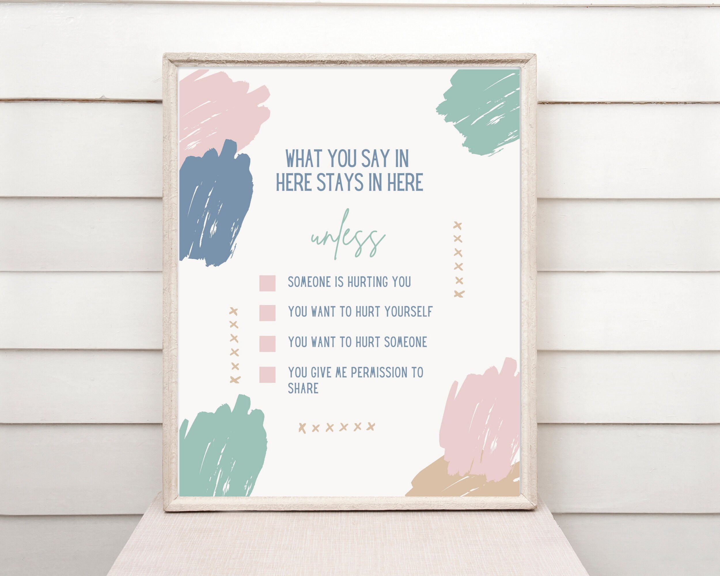 Confidentiality Sign Counseling Office Sign What You Say in - Etsy