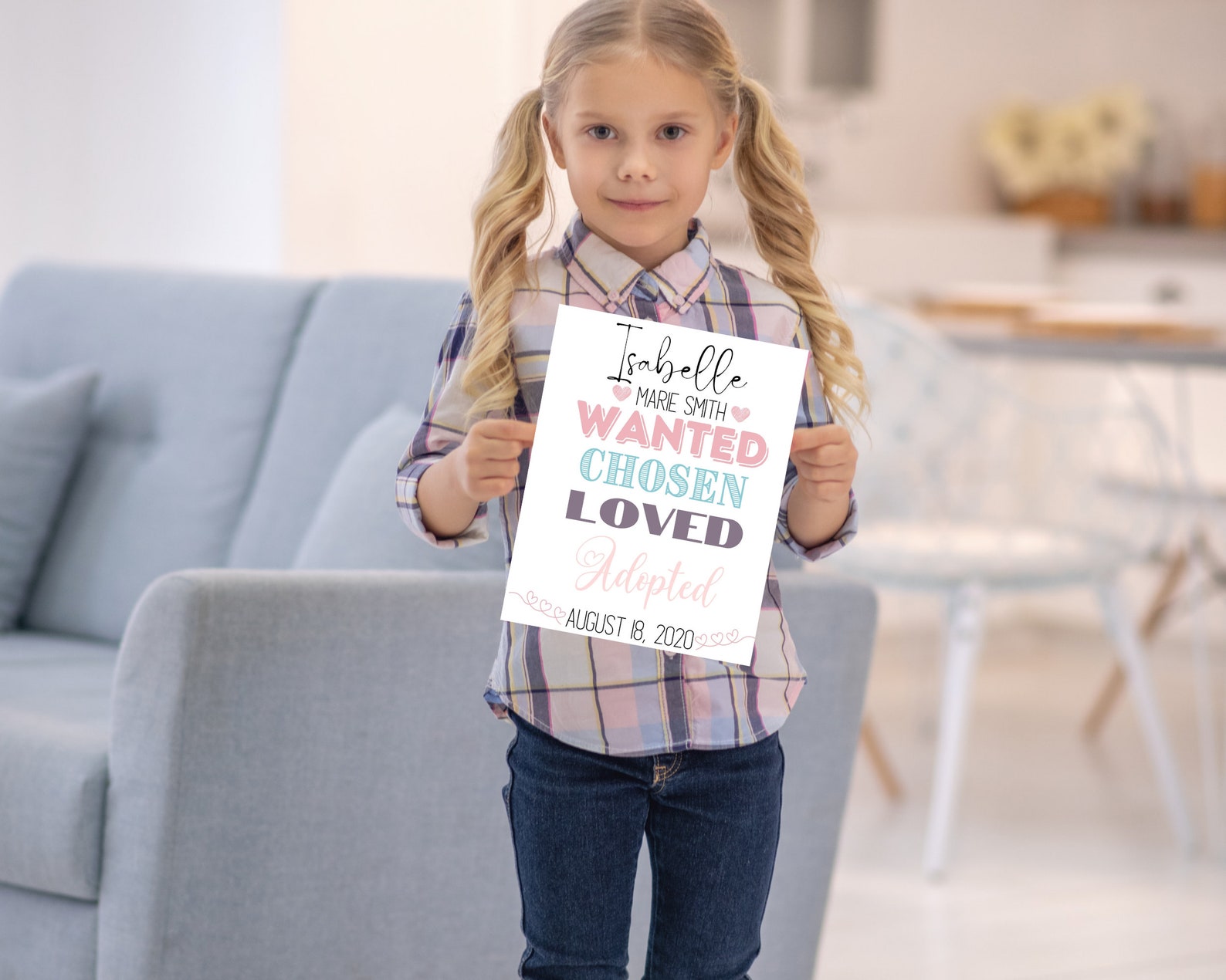 Personalized Adoption Sign Adoption Announcement Sign - Etsy