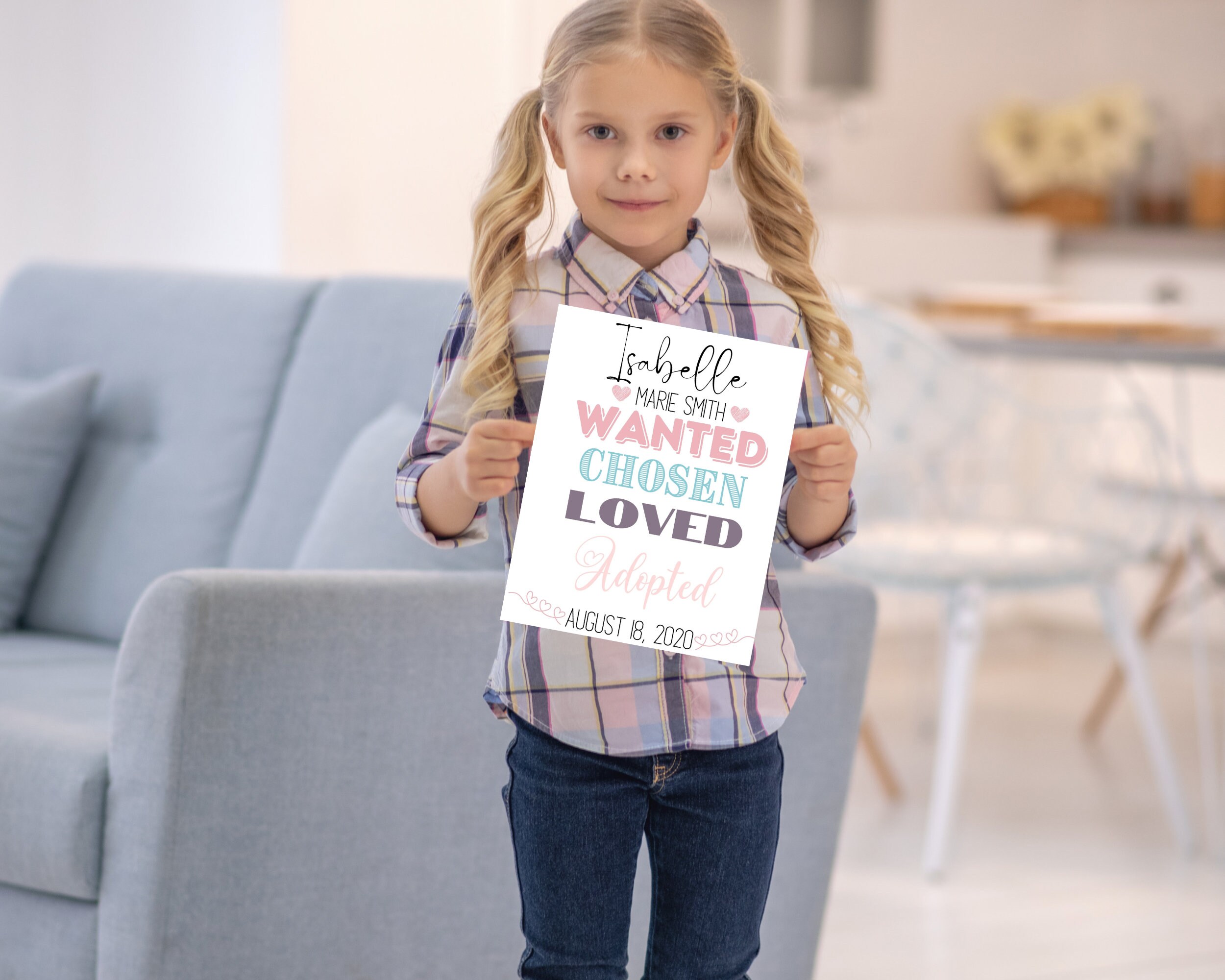 Personalized Adoption Sign, Adoption Announcement Sign, Adoption Day ...