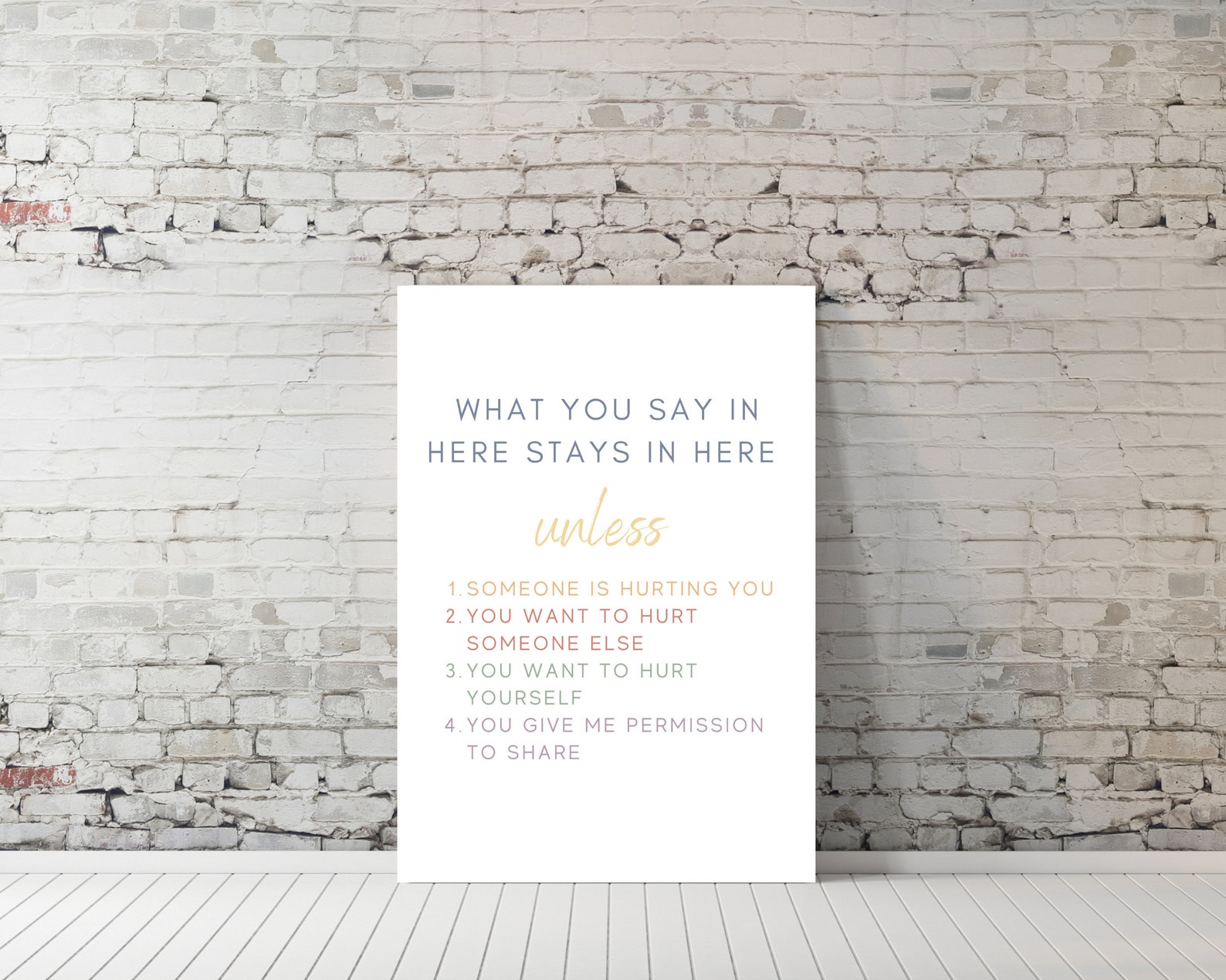 Confidentiality Sign Counseling Office Sign What You Say in | Etsy