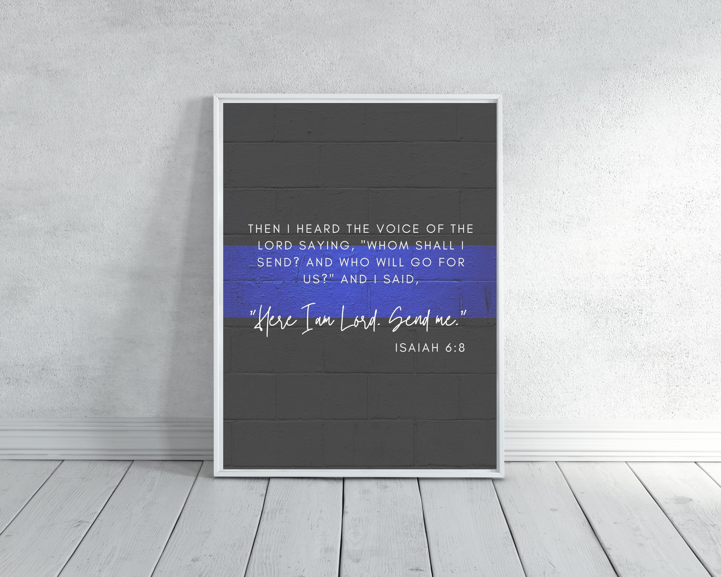 Police Officer Print, Police Quote, Thin Blue Line Printable, Police ...