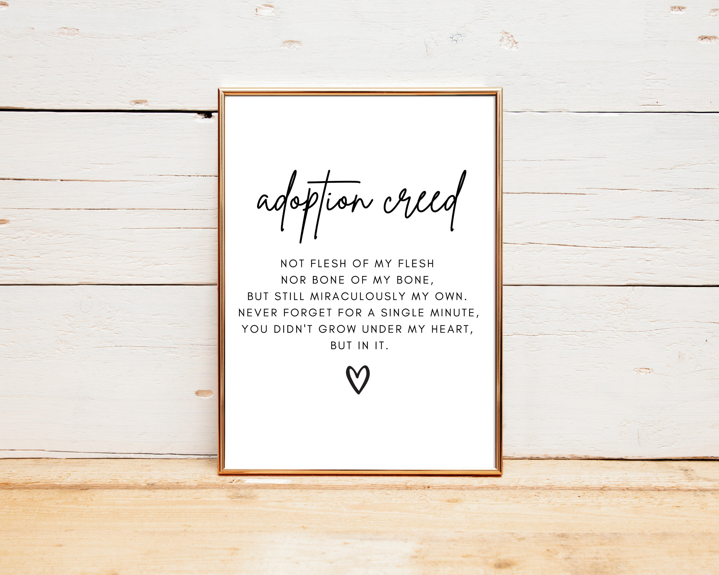 Adoption Gift Adoption Sign Adoption Quote Printable - Etsy Ireland