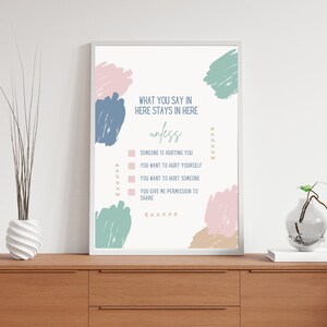 Confidentiality Sign, Counseling Office Sign, What You Say in Here ...