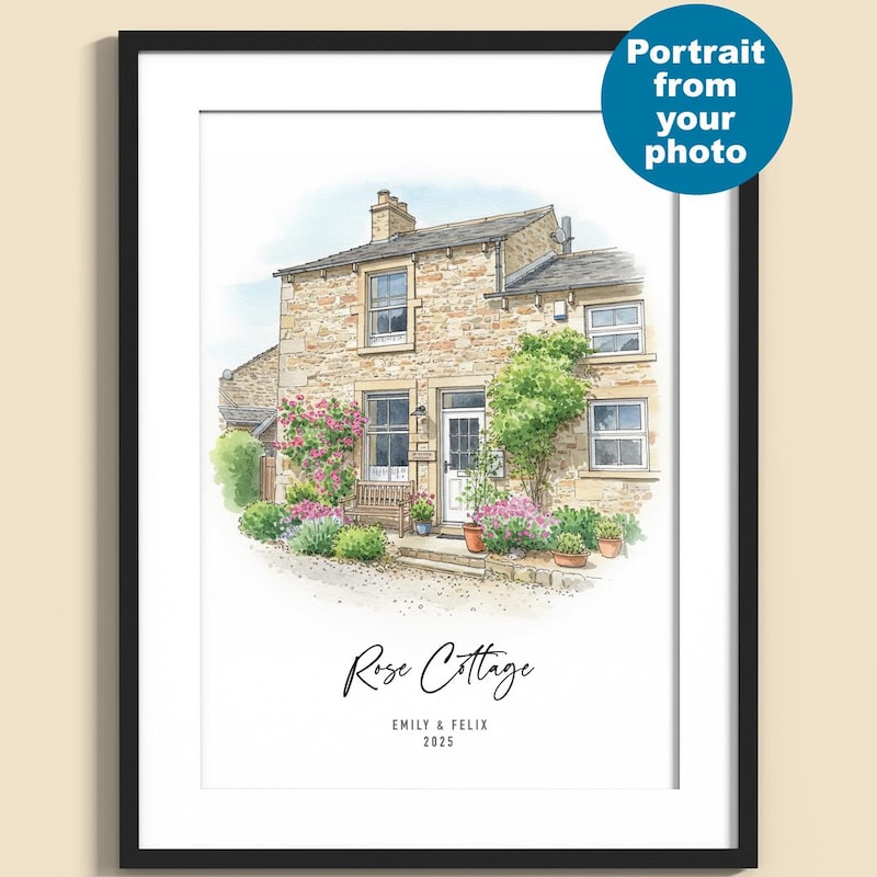 Custom House Print - Etsy UK