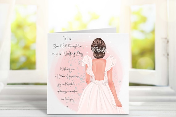 Daughter Wedding Card Wedding Card for Daughter Daughter on - Etsy