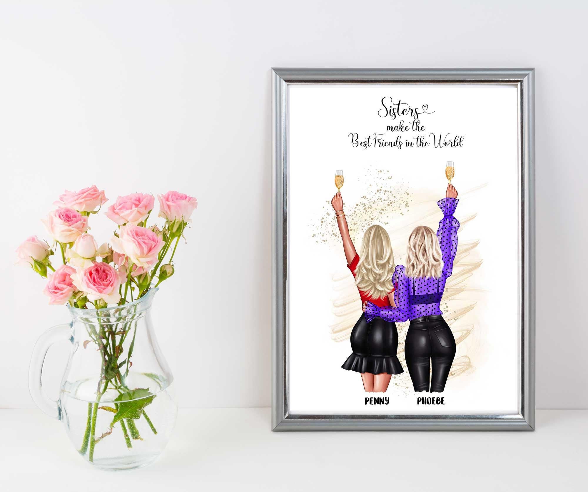Sister Print - Sisters Personalised Print - Sister Gifts - Birthday ...