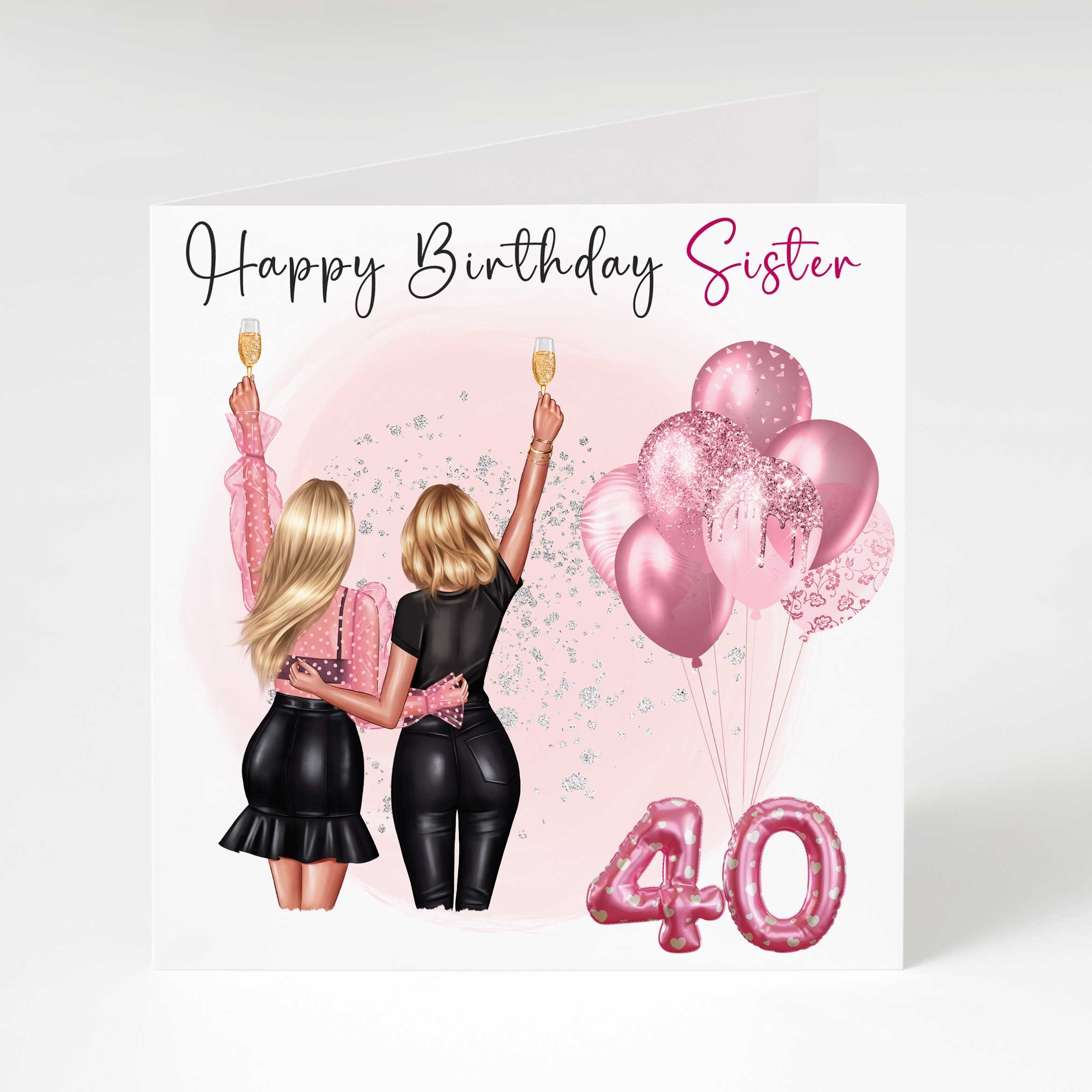 Sister 50th Birthday Card Personalised Sister Birthday Card Etsy Uk