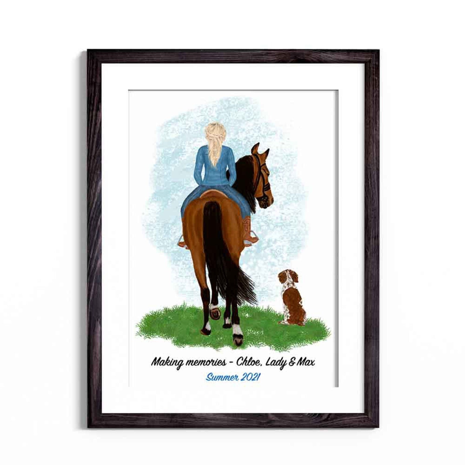 Horse Memorial, Personalised Horse Memorial Gift, Horse Remembrance ...