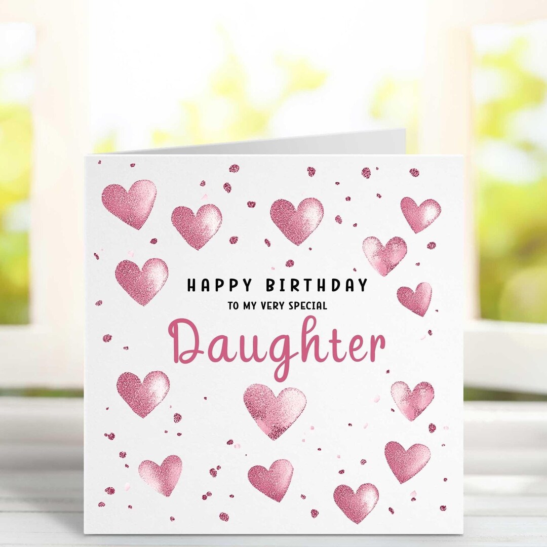 Birthday Card for Daughter, Special Daughter Card, Happy Birthday ...