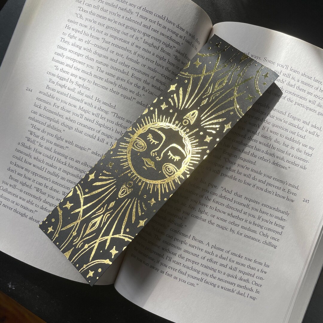 Fantasy Gold Foil Bookmark, Magical, Whimsical Art, Tarot, Fairycore ...