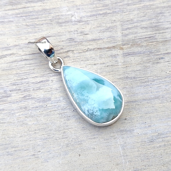 Blue Stone Pendant - Etsy