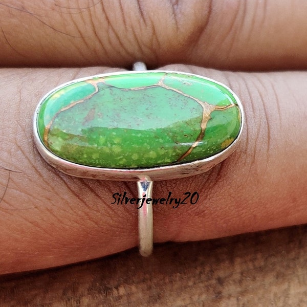 Green Turquoise Ring - Etsy